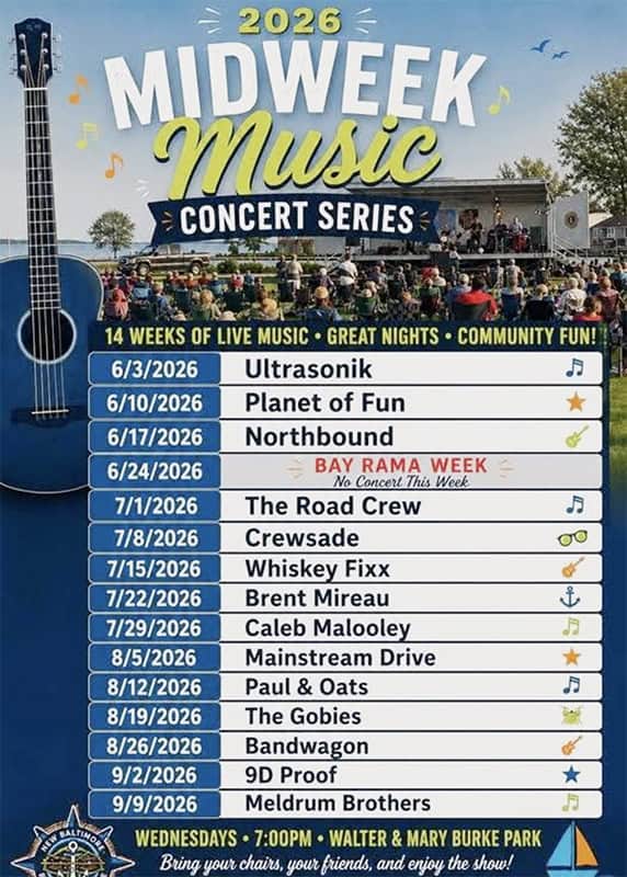 New Baltimore Midweek Music Schedule